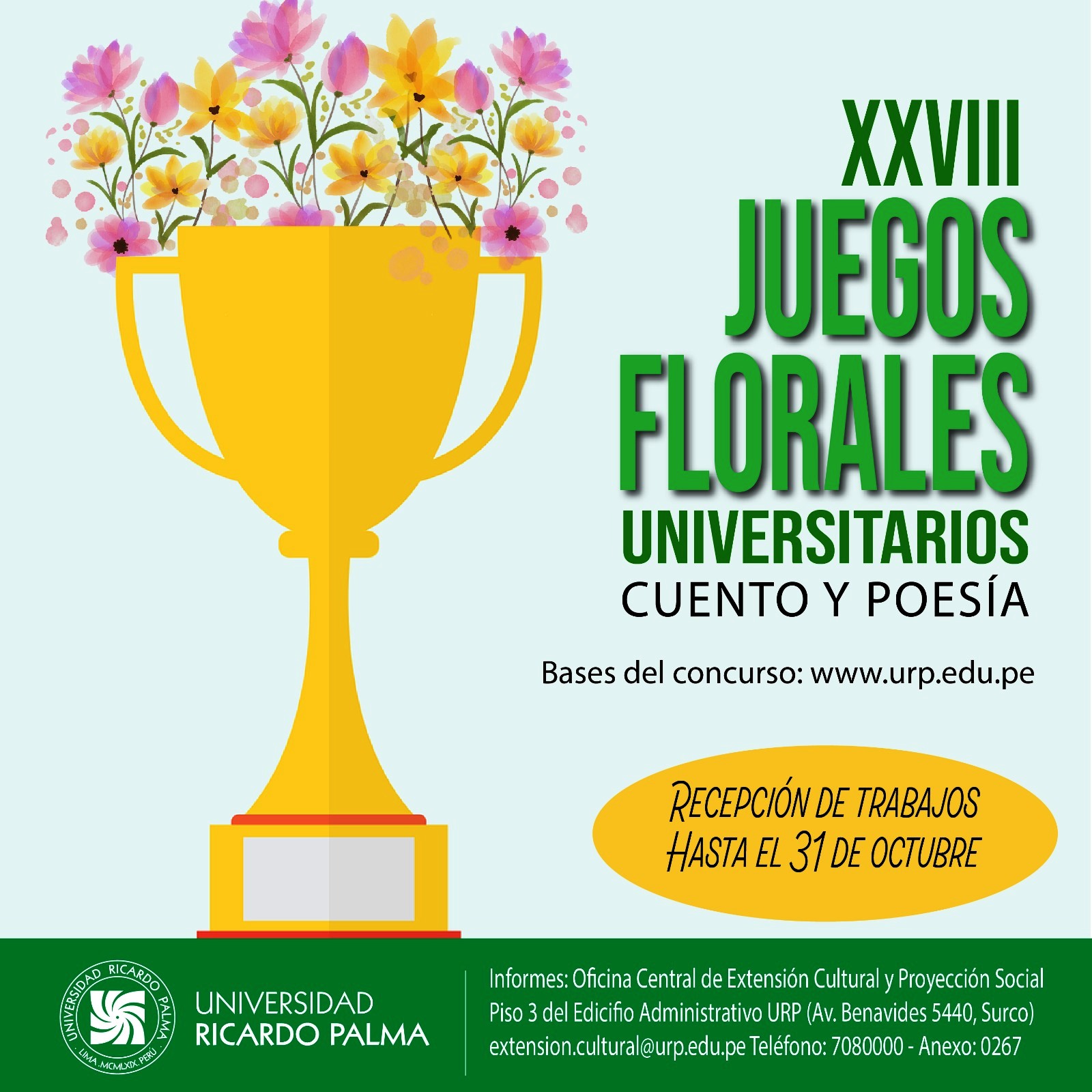 URP organiza los XXVIII Juegos Florales Universitarios 2024