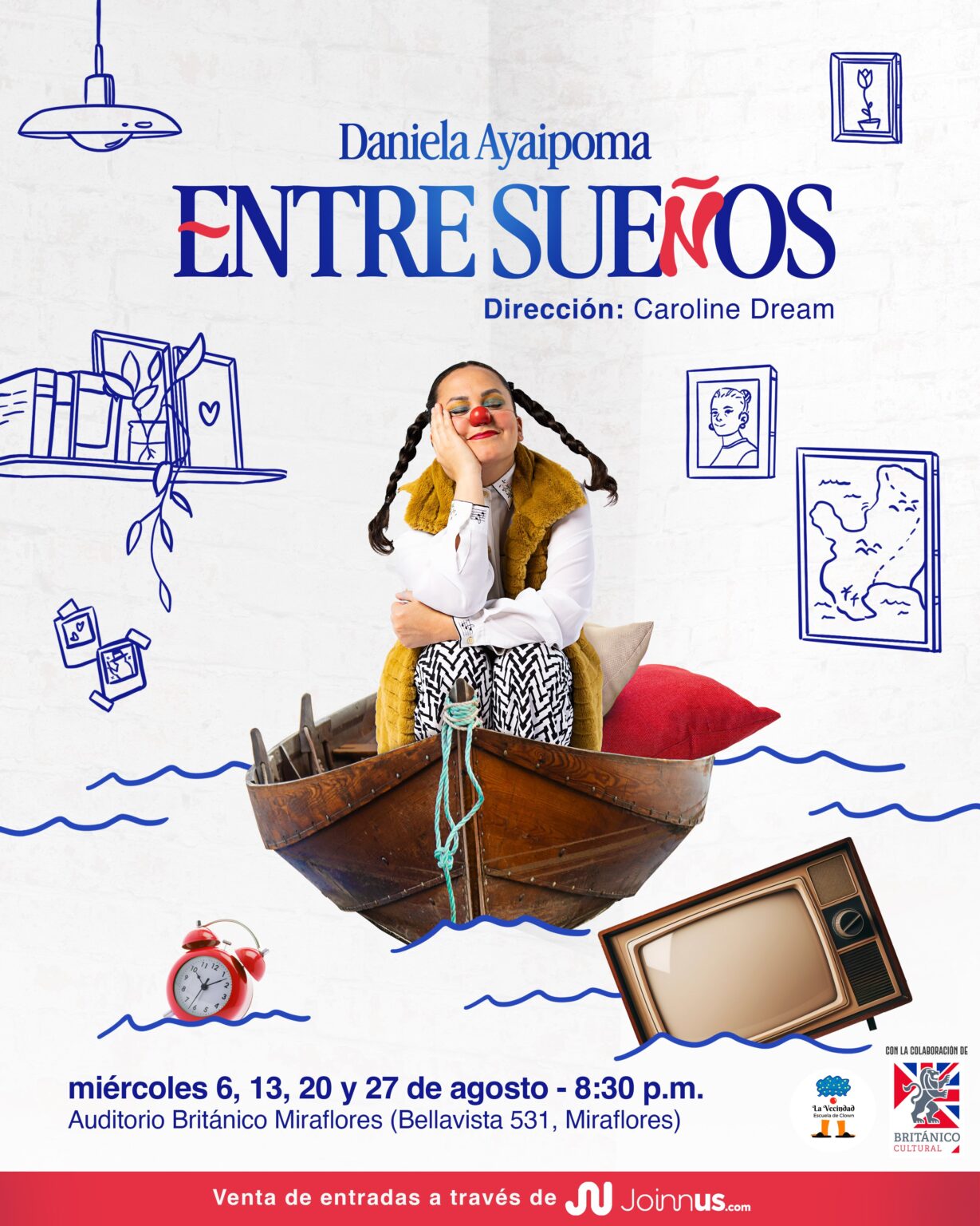 Flyer Prensa Entre Sueños Britanico 2025 - Mano Alzada